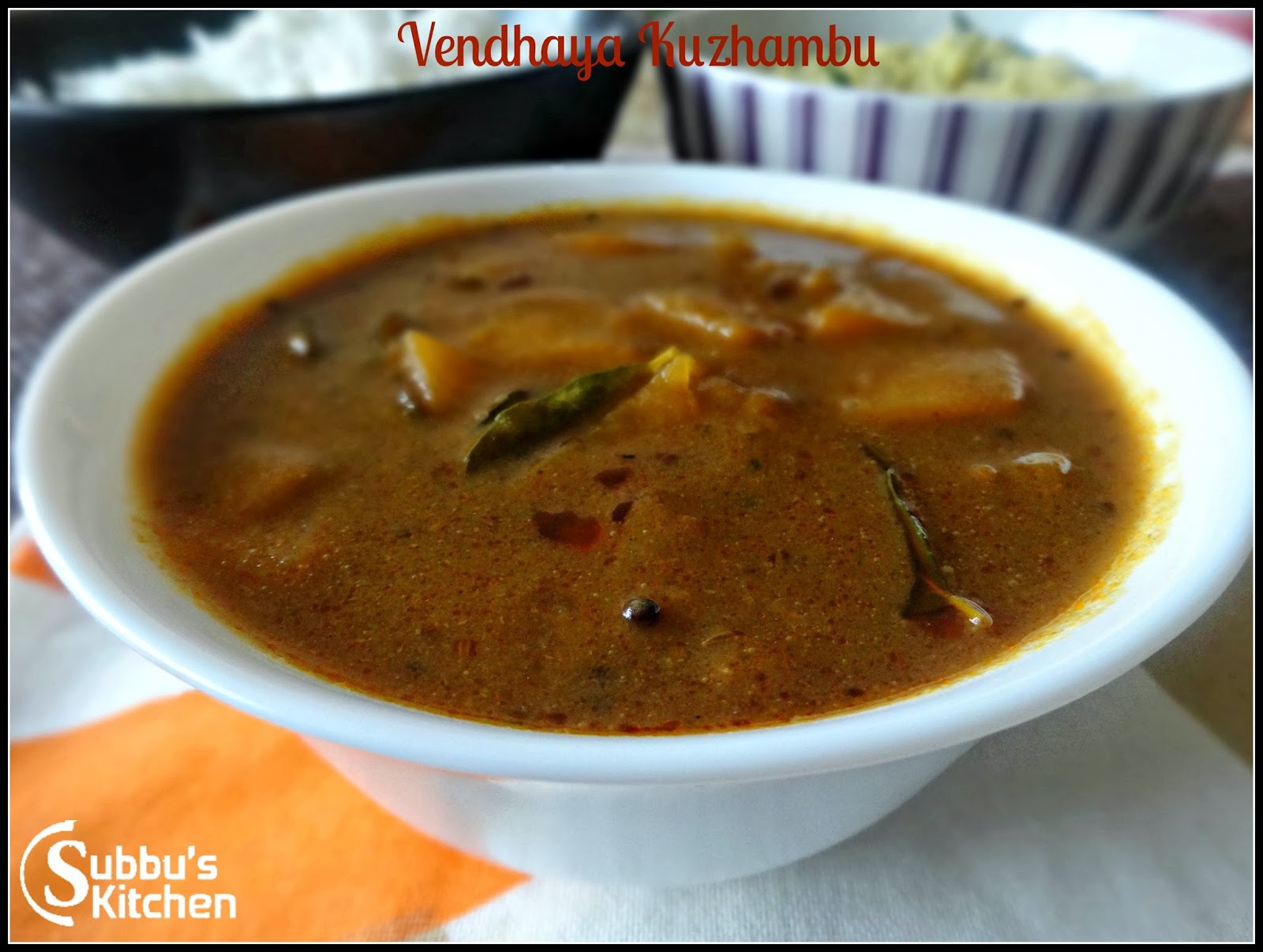 Kuzhambu Recipes - Subbus Kitchen