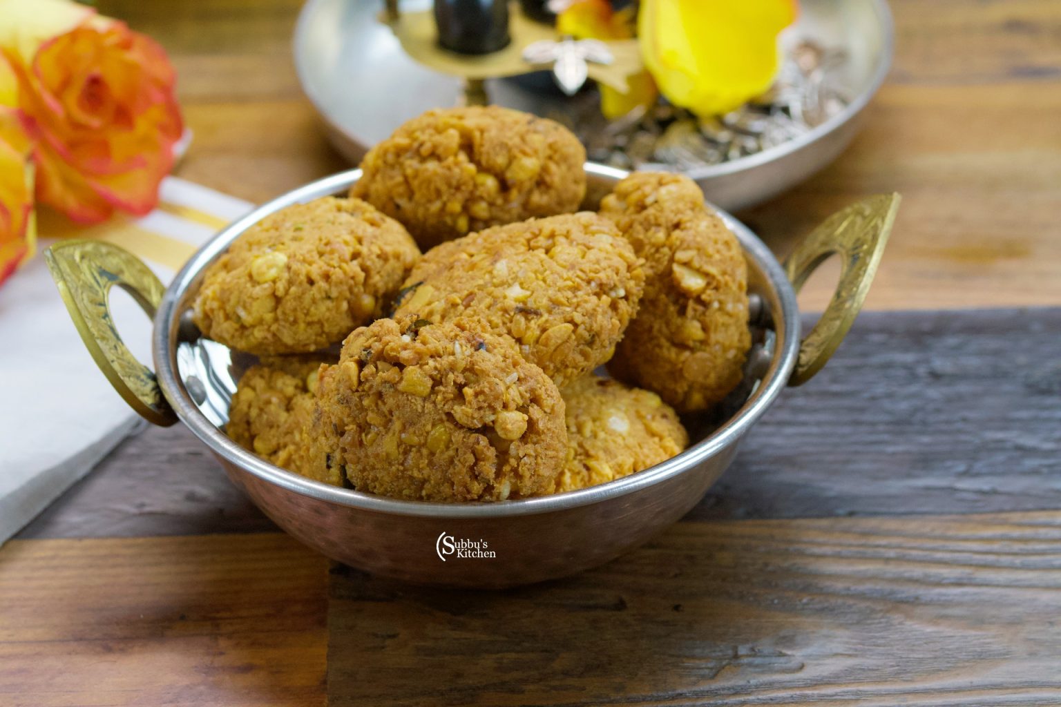 Paruppu Vadai | No Onion No Garlic Vadai | Mixed Dal Vada - Subbus Kitchen