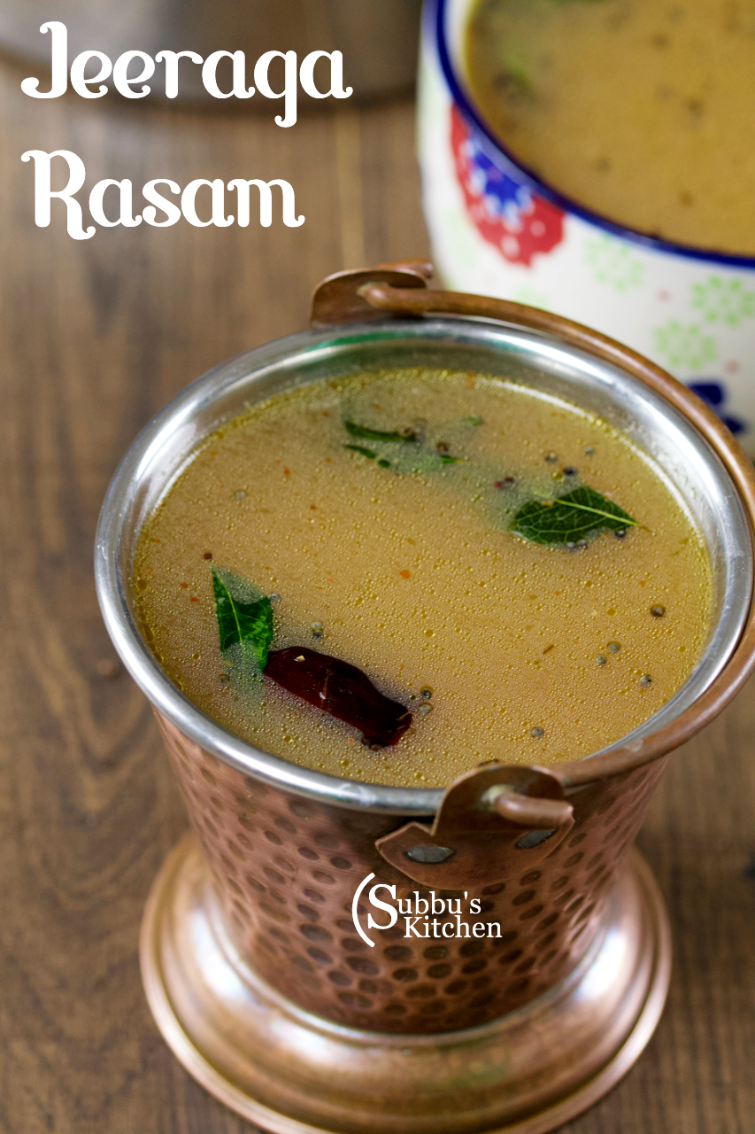 Jeeraga Rasam | Jeera Rasam | Cumin Seeds Rasam - Subbus Kitchen