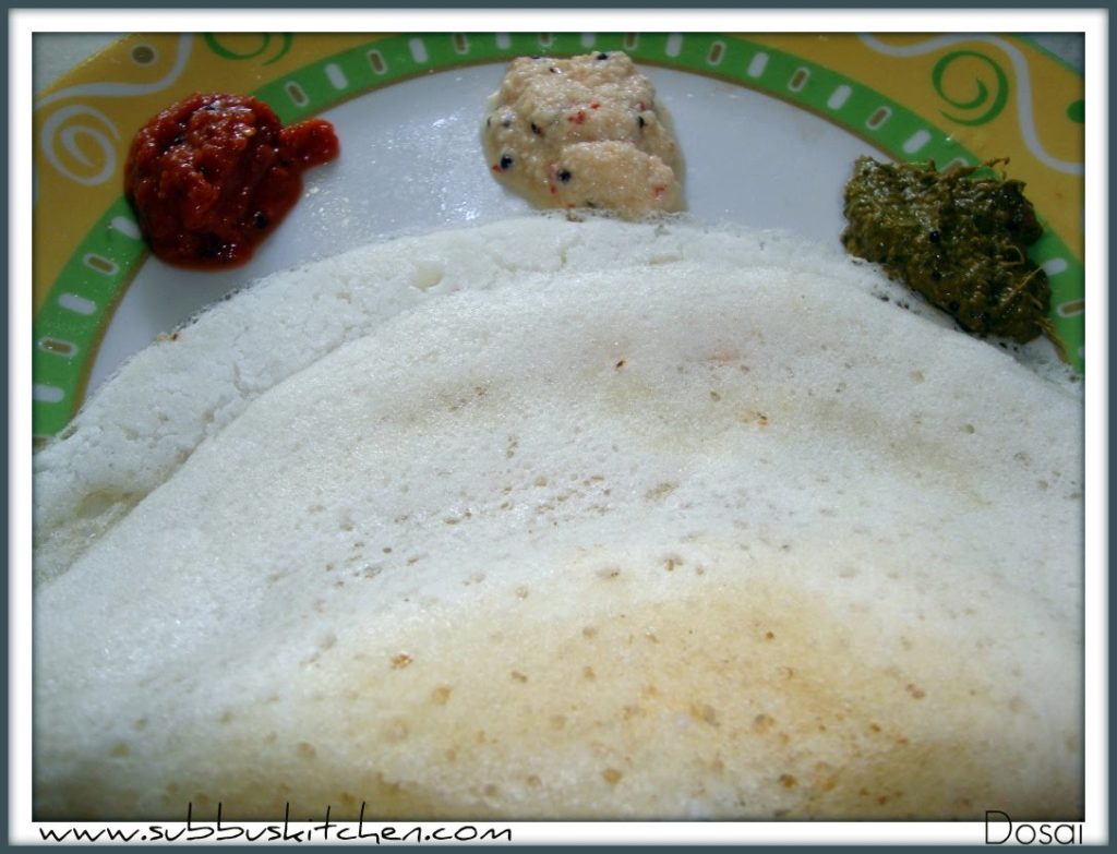 Dosai - Subbus Kitchen
