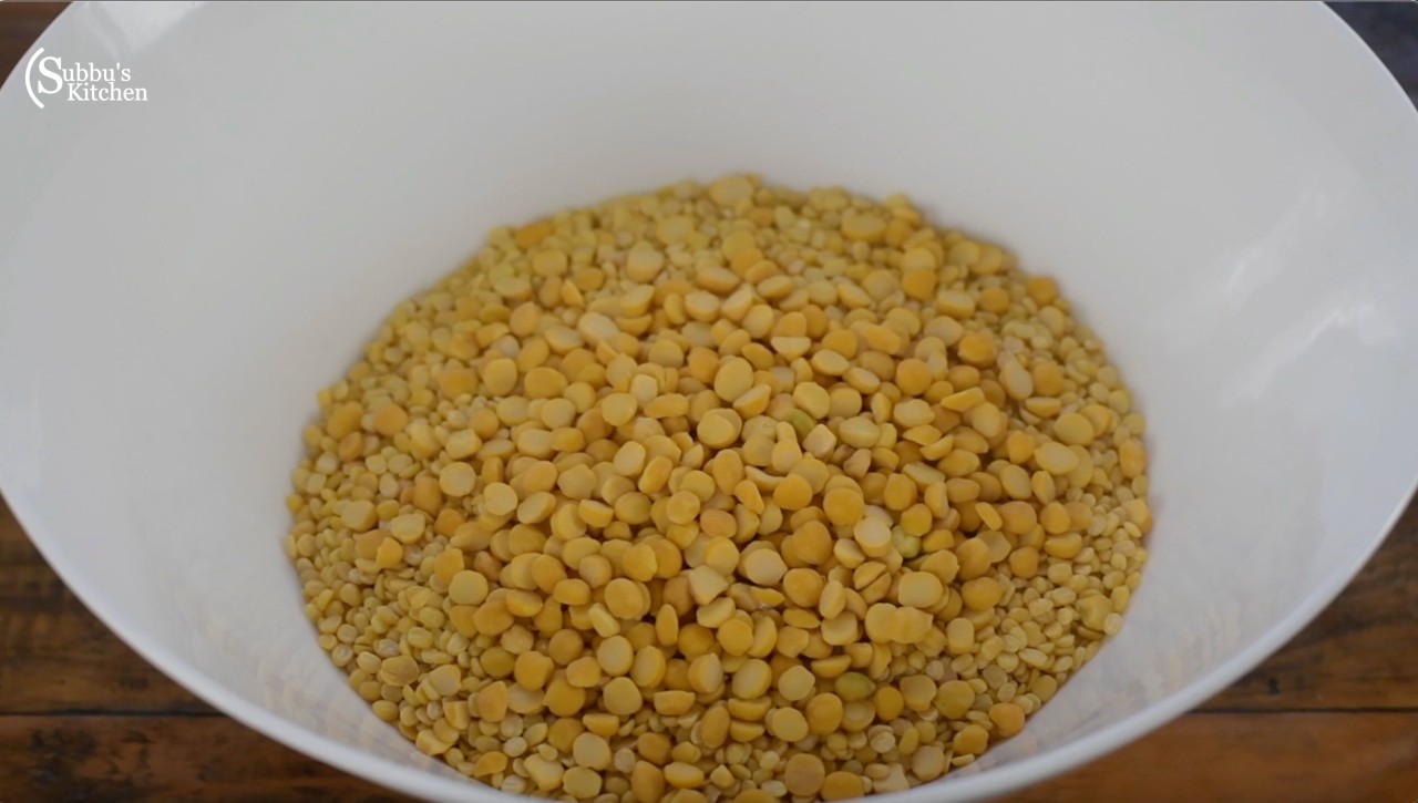 Thavala Vadai Recipe | Mixed Lentils Fritters - Subbus Kitchen