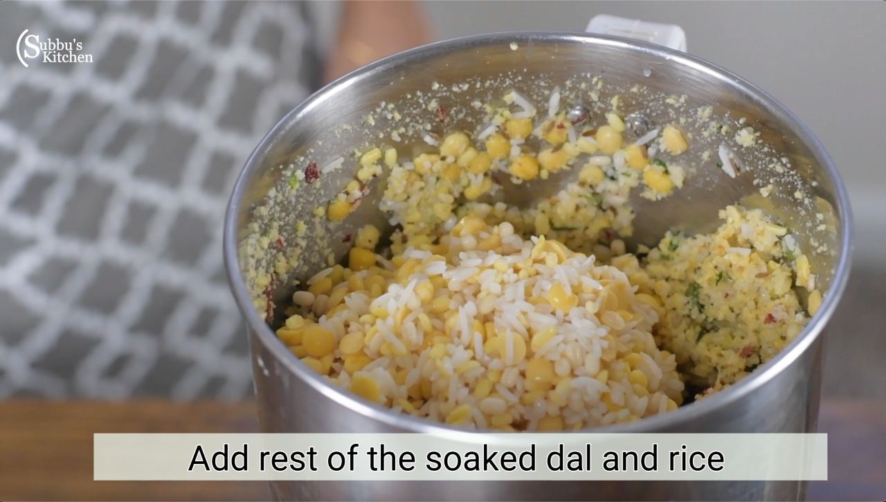 Thavala Vadai Recipe | Mixed Lentils Fritters - Subbus Kitchen