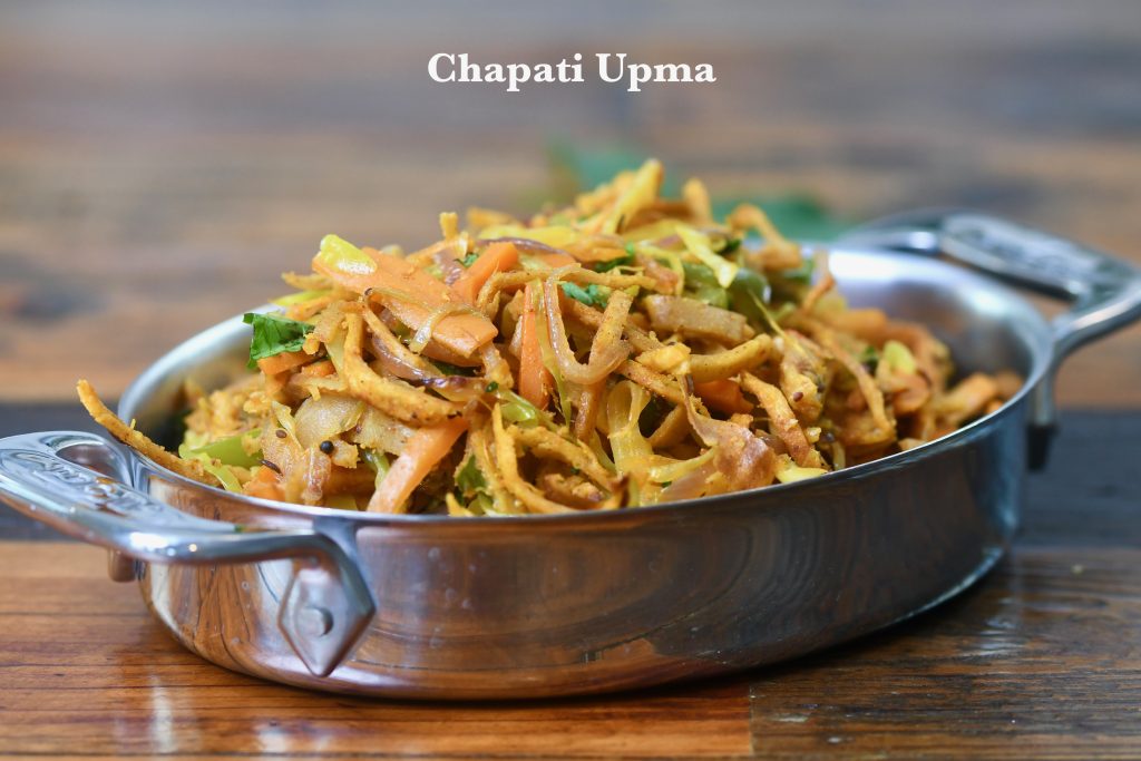 Chapati Upma Recipe | Leftover Roti Upma - Subbus Kitchen