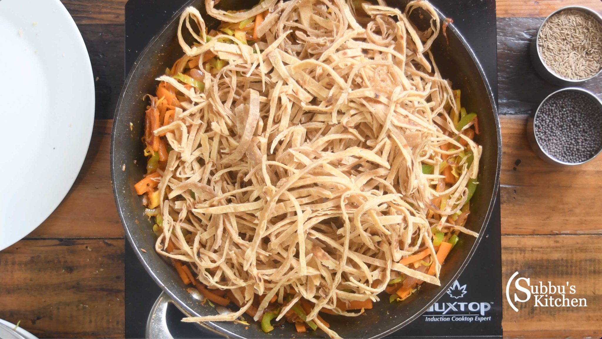 Chapati Upma Recipe | Leftover Roti Upma - Subbus Kitchen