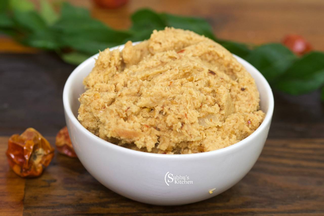 Mullangi Thuvaiyal (Radish Thuvayal) - Subbus Kitchen
