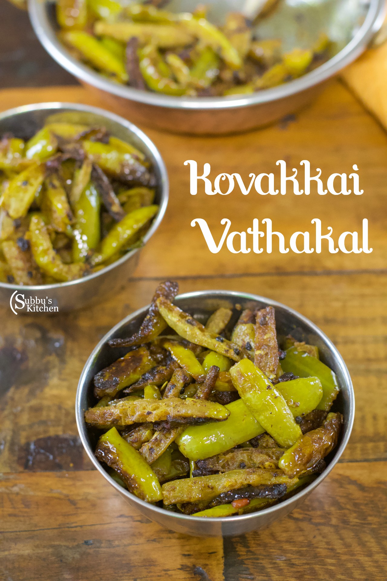 Kovakkai Fry | Tindora Fry | Ivy Gourd Fry - Subbus Kitchen