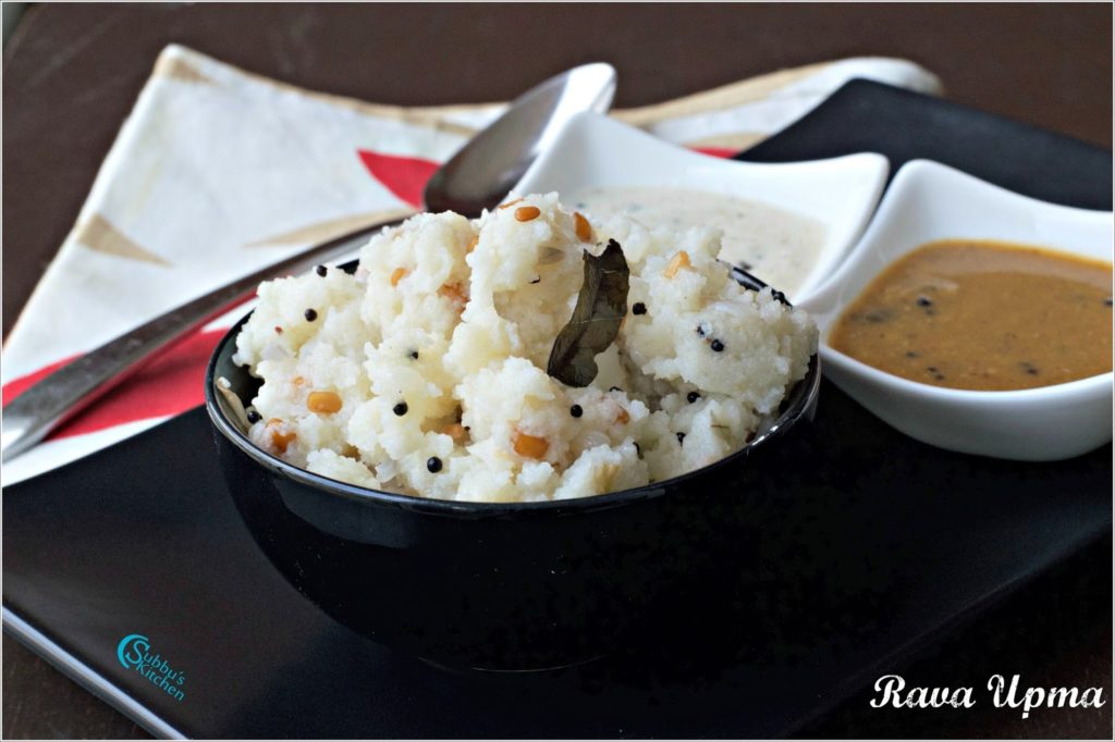 Rava Upma | Uppuma - Subbus Kitchen