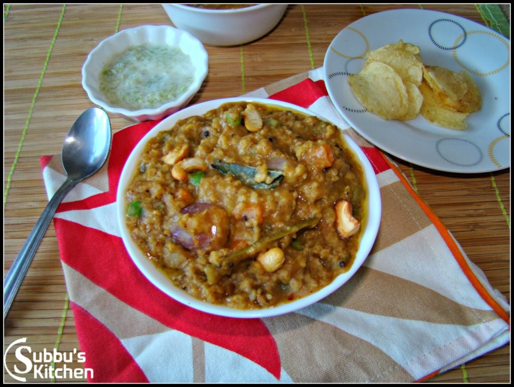 Oats Bisibelabath - Subbus Kitchen