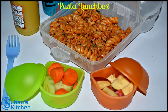 Pasta with Tomato and Basil Sauce - Subbus Kitchen