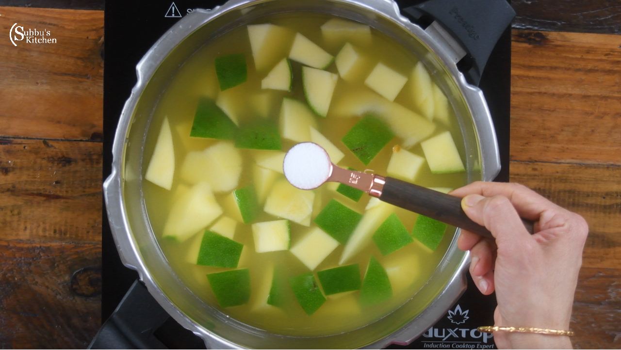 Mango Dal | Mamidikaya Pappu Recipe - Subbus Kitchen