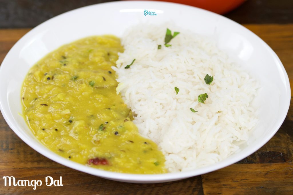 Mango Dal | Mamidikaya Pappu Recipe - Subbus Kitchen