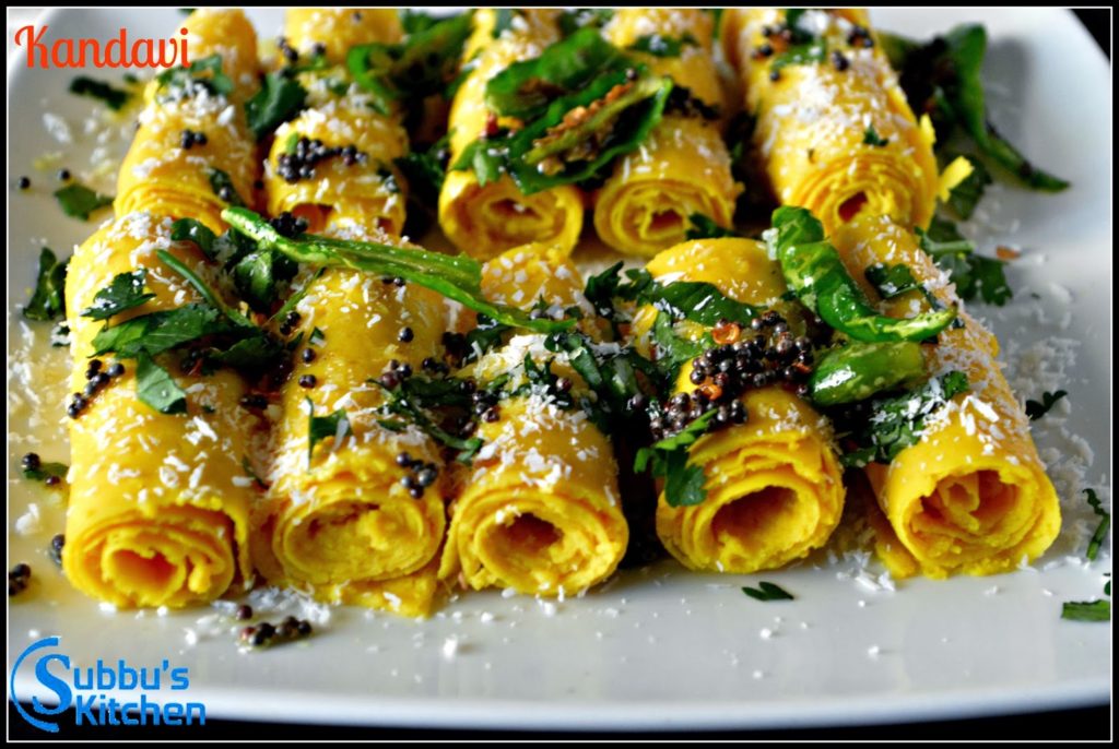 Khandvi - Subbus Kitchen