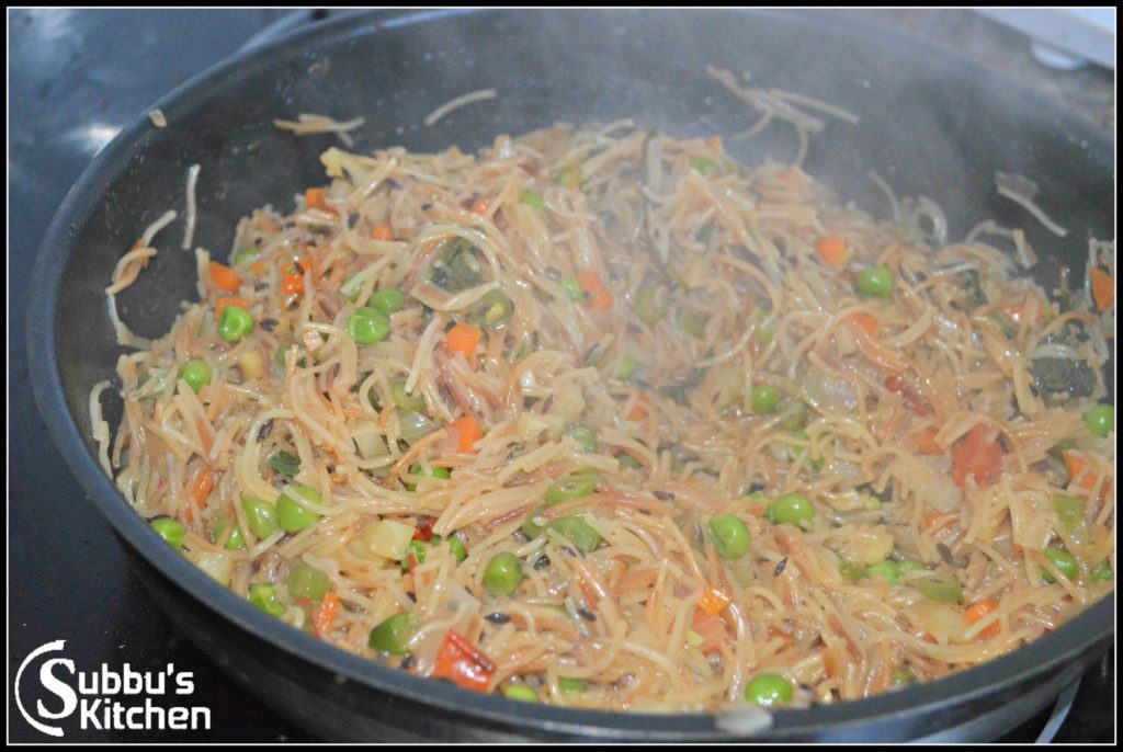 Semiya Pulao | Vermicilli Pulao - Subbus Kitchen