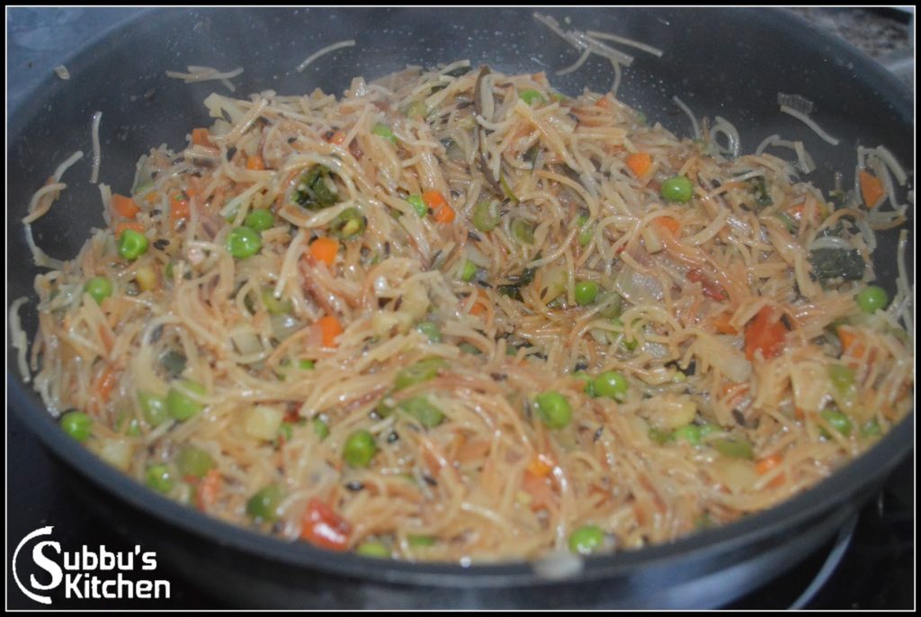 Semiya Pulao | Vermicilli Pulao - Subbus Kitchen