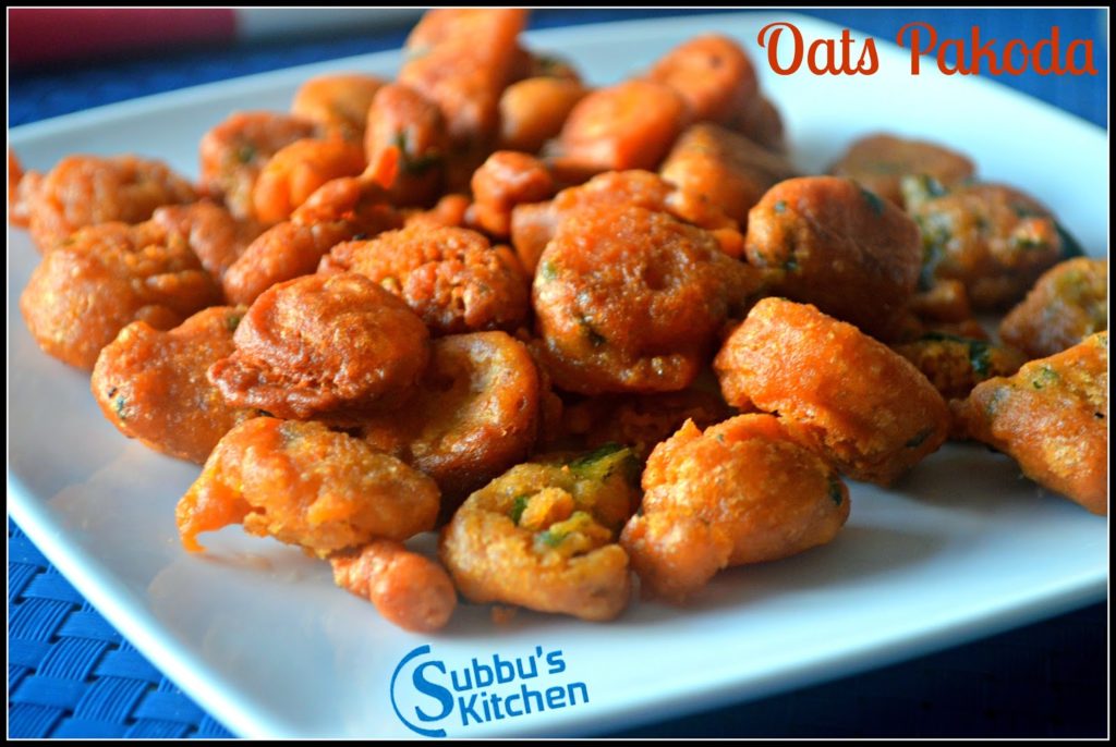 Oats Pakoda - Subbus Kitchen