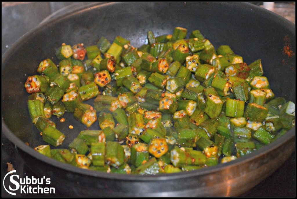 Ladys' finger Stir-Fry | Vendakaai Poriyal - Subbus Kitchen