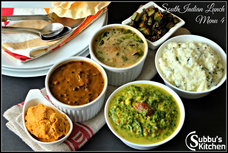 South Indian Lunch Menu Archives - Subbus Kitchen