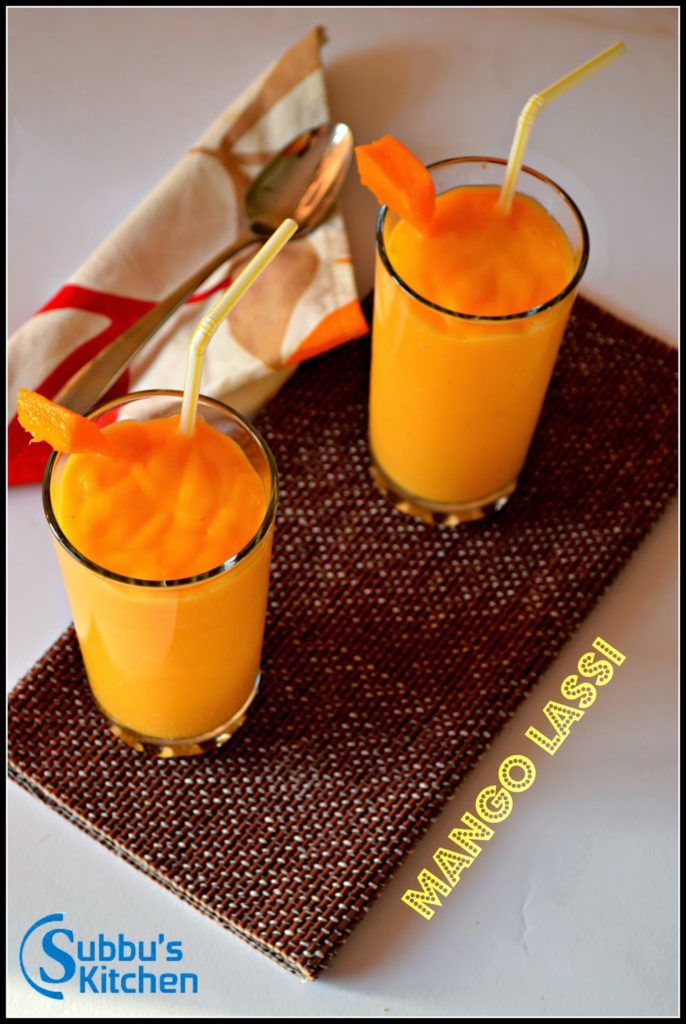 Mango Lassi - Subbus Kitchen
