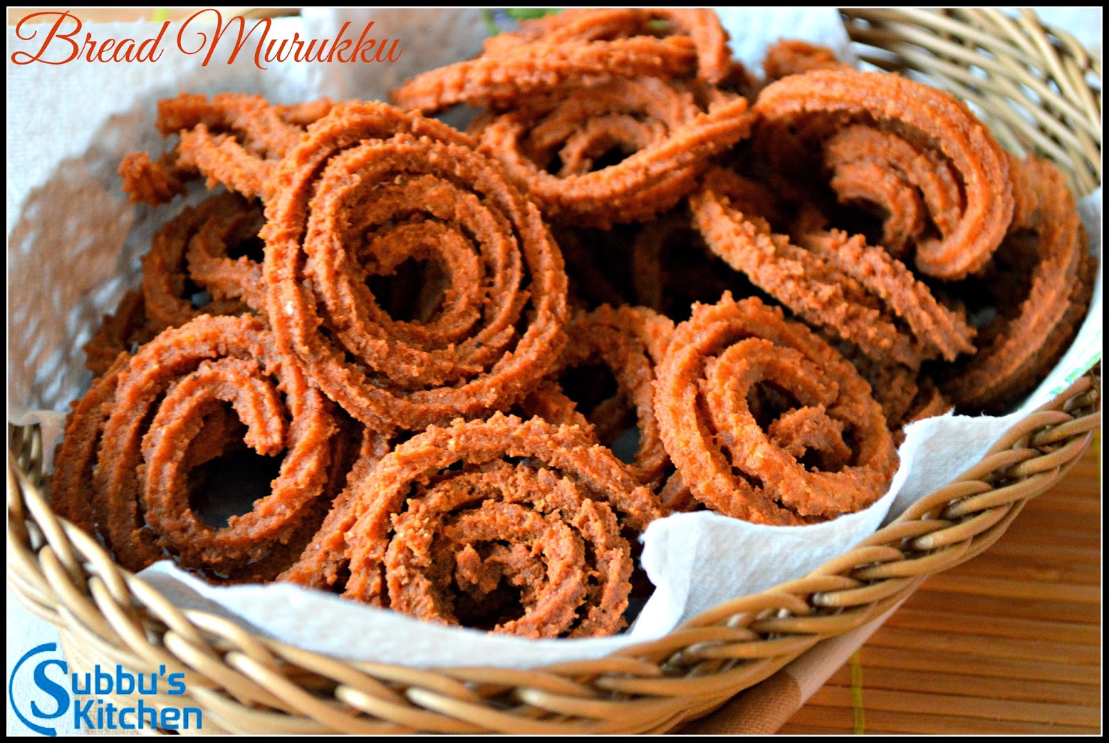 Bread Murukku - Subbus Kitchen Bread Murukku (Bread Chakli)