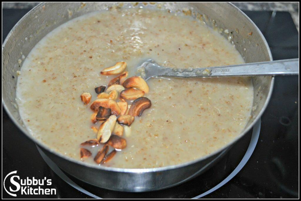 Godhuma Rava(Broken Wheat) Payasam | Daliya Kheer - Subbus Kitchen