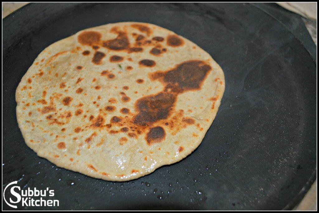 Oats Masala Paratha - Subbus Kitchen