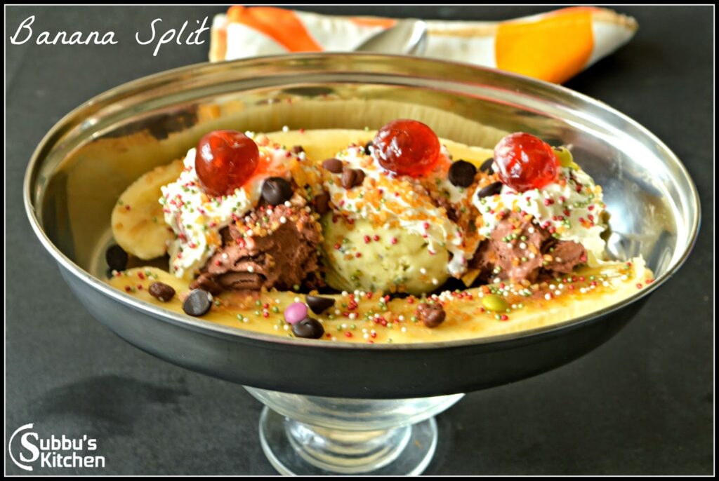Banana Split - Subbus Kitchen