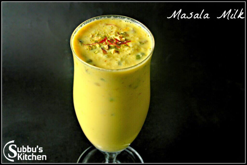 Madras Masala Paal (Masala Milk) - Subbus Kitchen