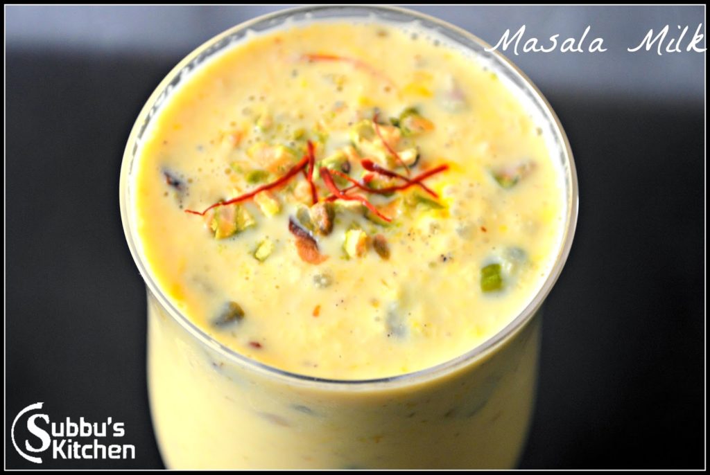Madras Masala Paal (Masala Milk) - Subbus Kitchen