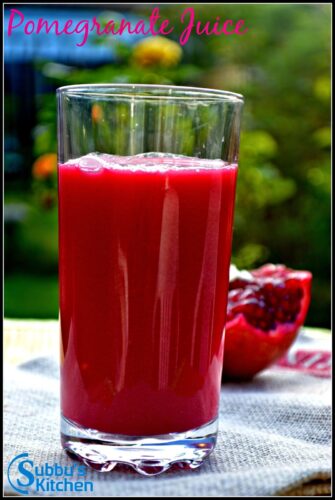 Pomegranate Juice - Subbus Kitchen