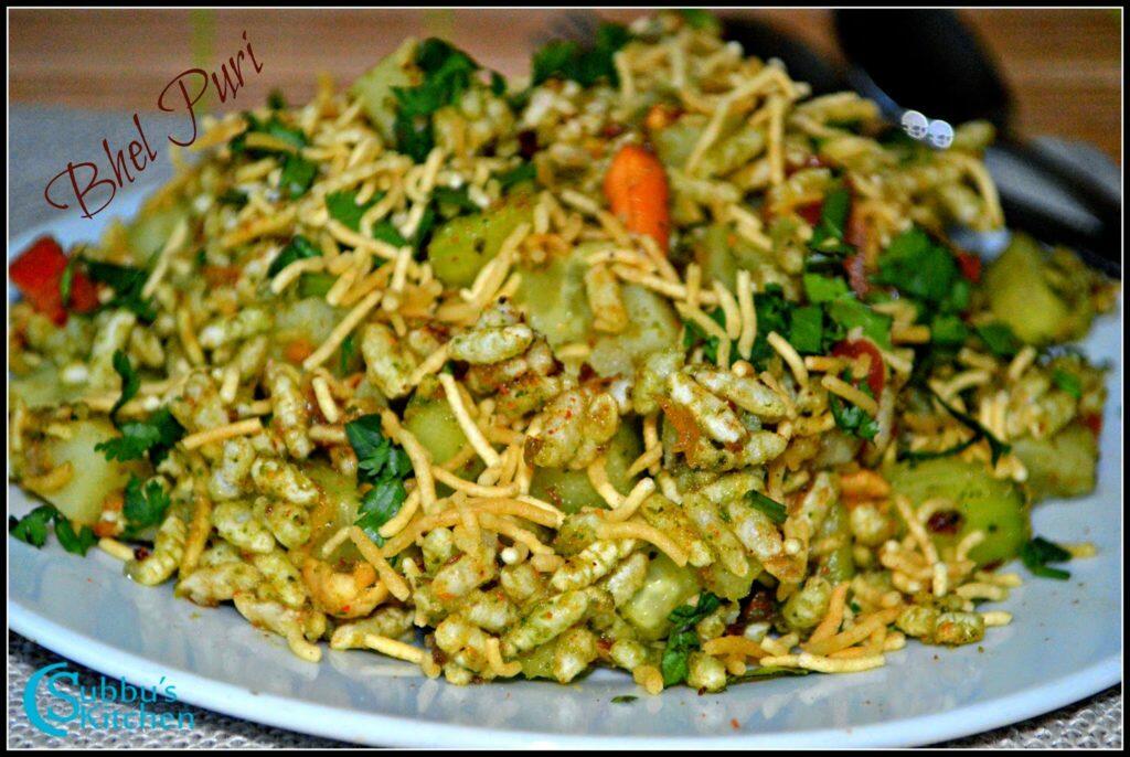 Bhel Puri (Bhelpuri) Recipe - Subbus Kitchen
