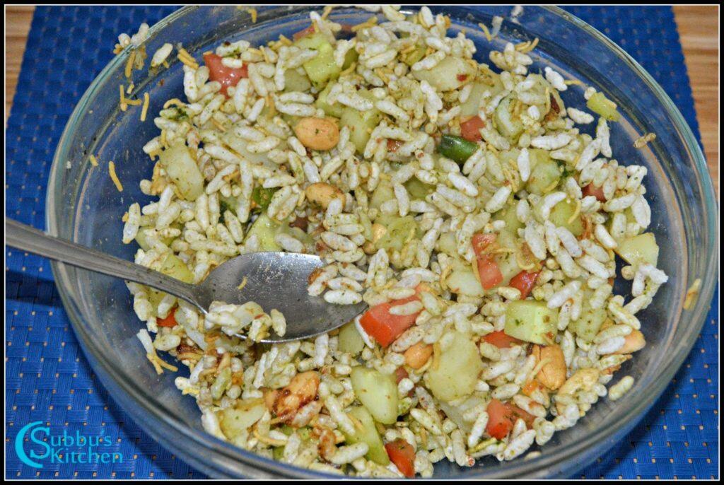 Bhel Puri (Bhelpuri) Recipe - Subbus Kitchen