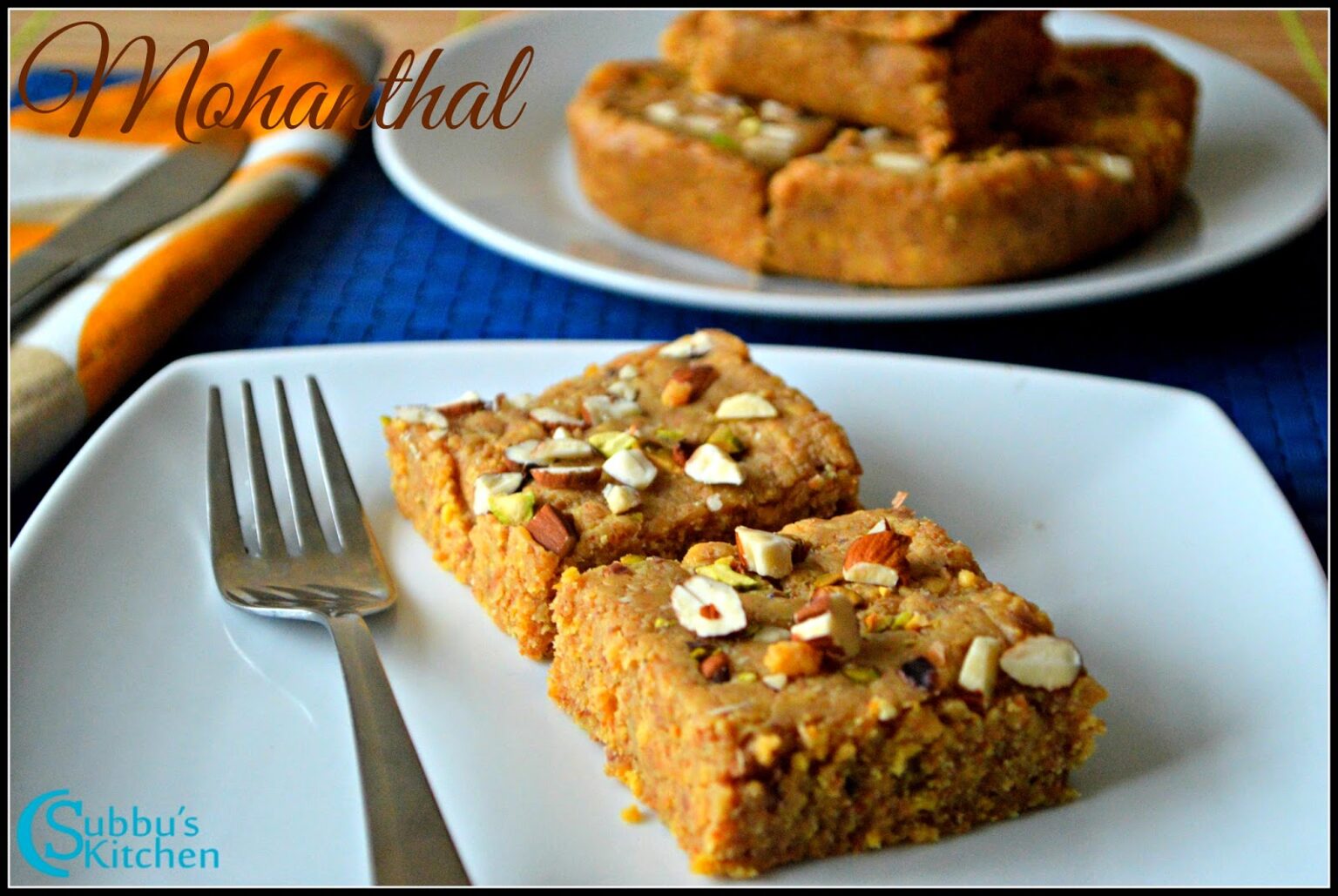 Mohanthal Recipe | Instant Mohanthal Recipe - Subbus Kitchen