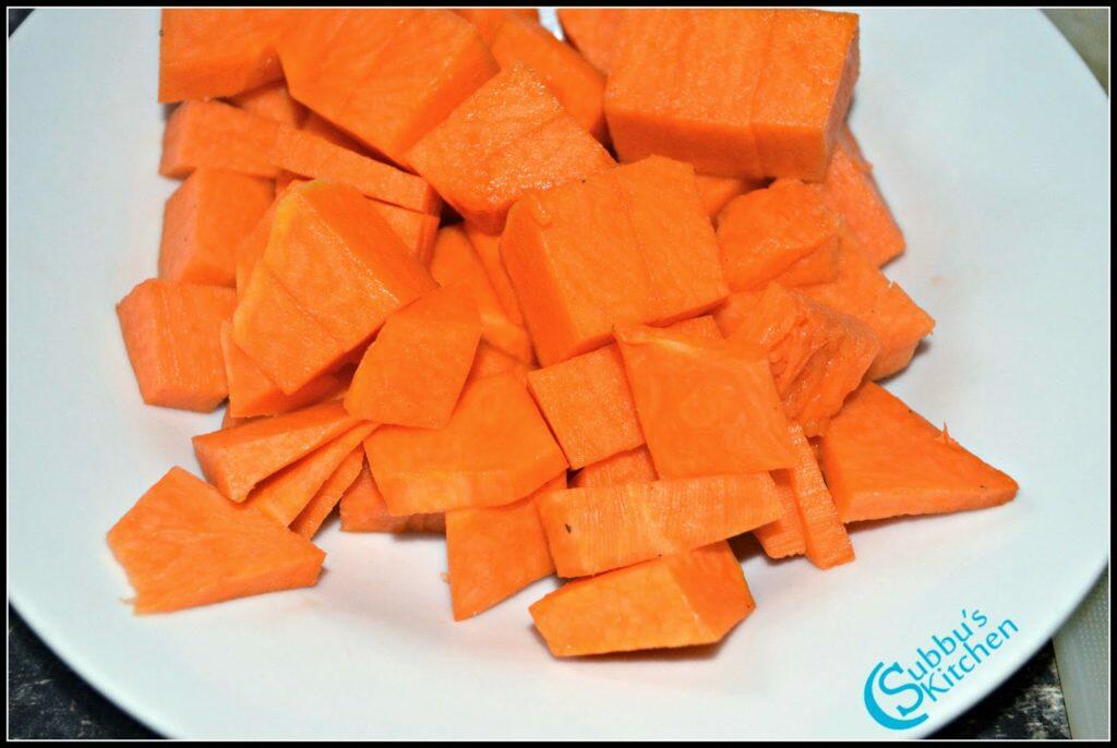 Parangikai Puli Kuzhambu Recipe | Yellow Pumpkin Kuzhambu - Subbus Kitchen