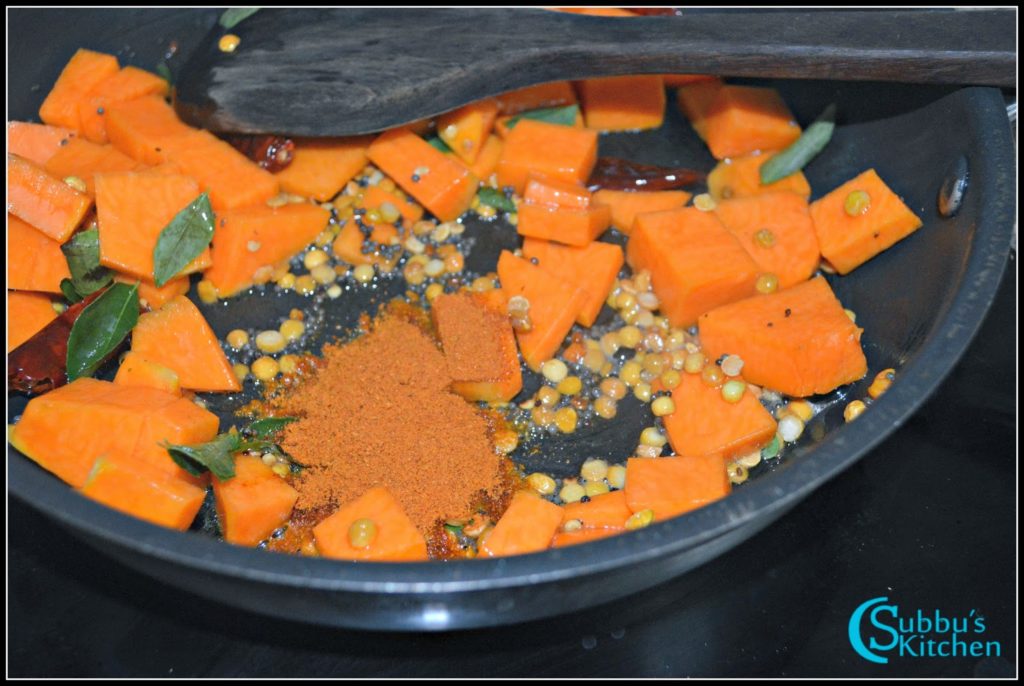 Parangikai Puli Kuzhambu Recipe | Yellow Pumpkin Kuzhambu - Subbus Kitchen