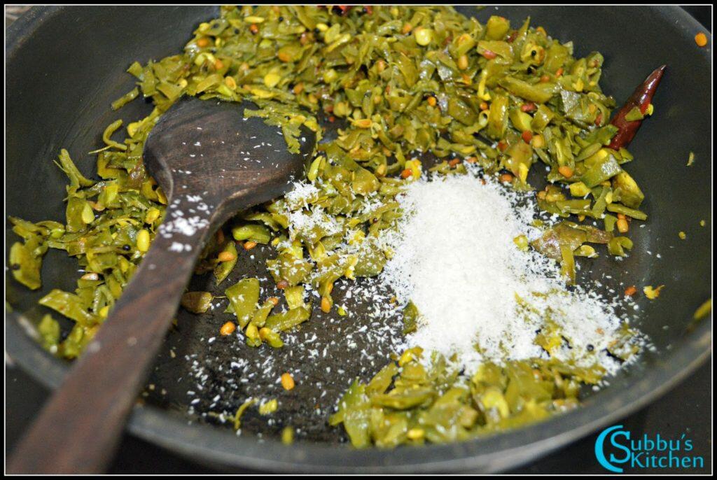 Avarakkai Poriyal Recipe | BroadBeans Poriyal Recipe - Subbus Kitchen