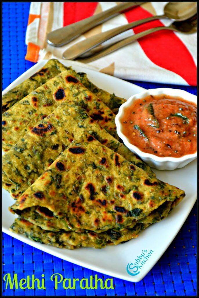 Methi Paratha Recipe - Subbus Kitchen