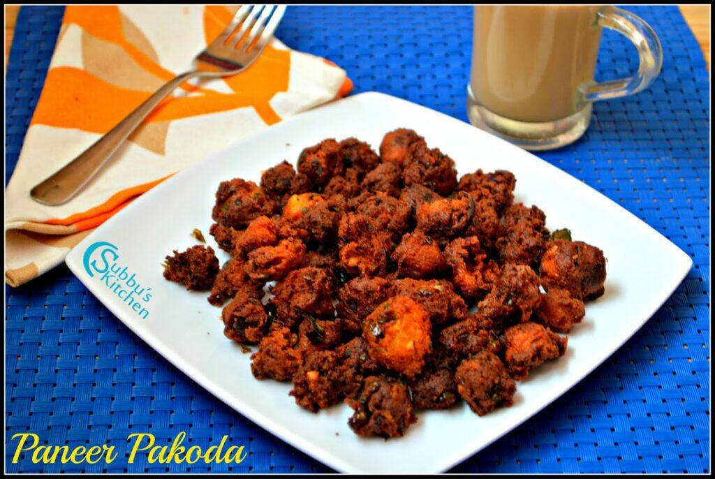 Paneer Pakoda Recipe - Subbus Kitchen