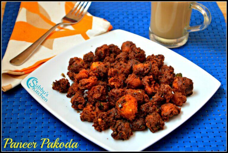 Paneer Pakoda Recipe - Subbus Kitchen