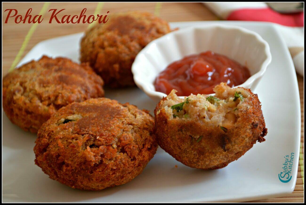 Poha Kachori Recipe - Subbus Kitchen