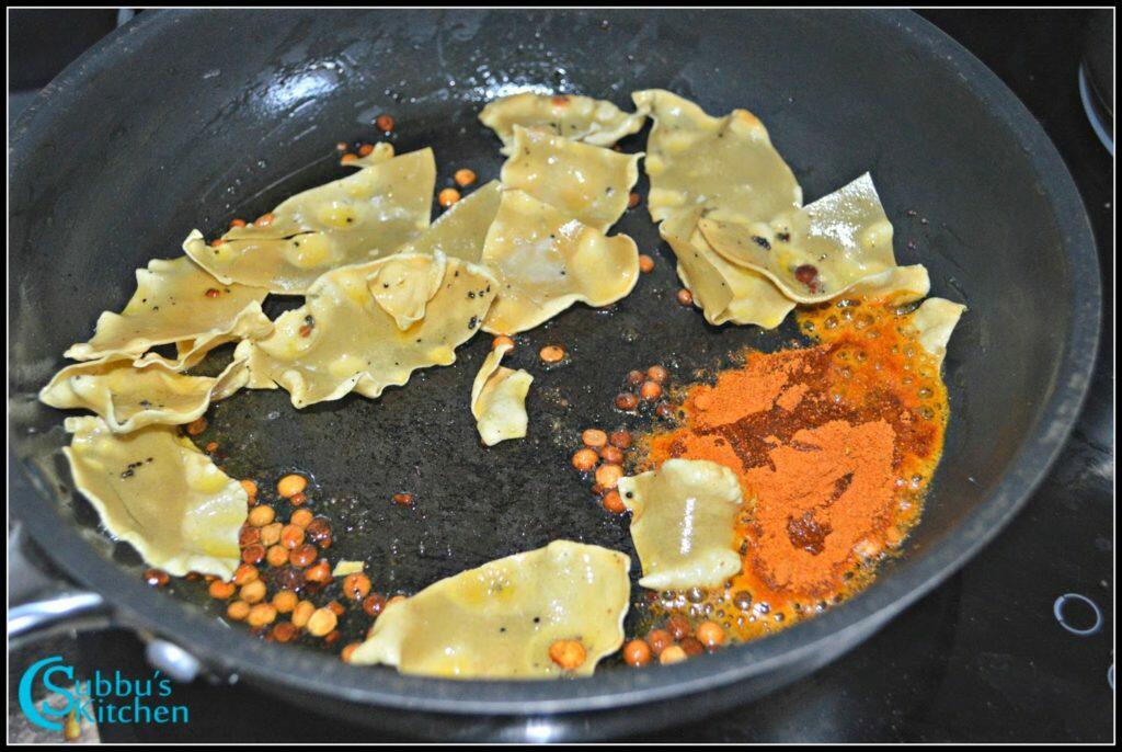 Appalam Kuzhambu - Subbus Kitchen