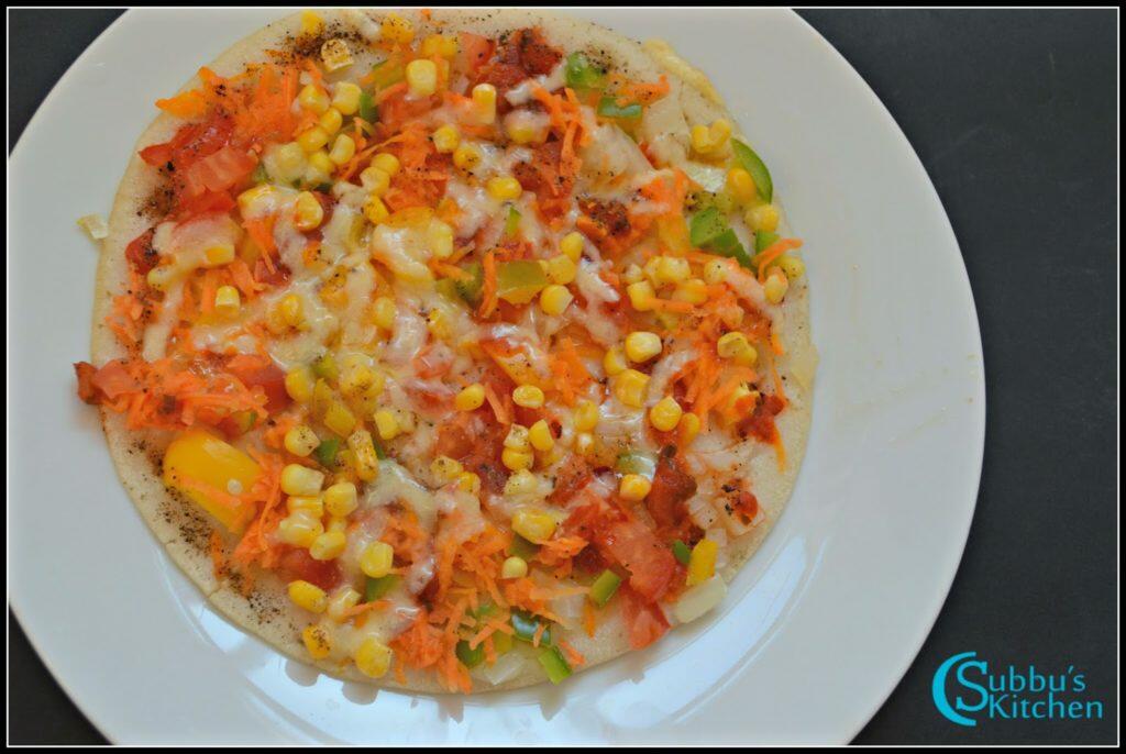 Pizza Dosai Recipe | Pizza Dosa Recipe - Subbus Kitchen