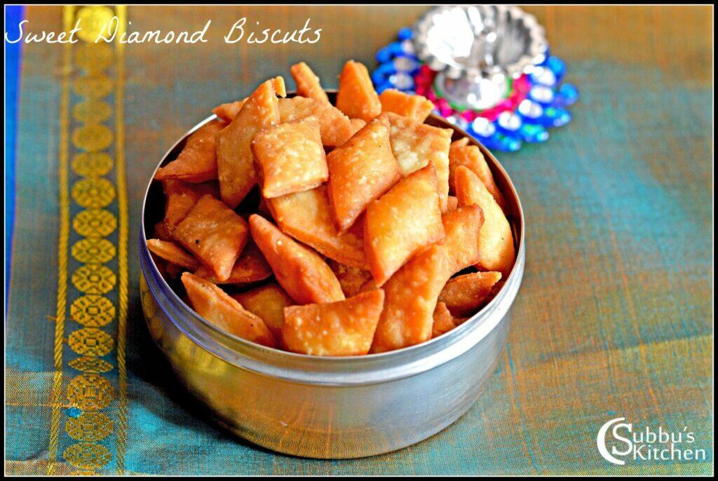 Sweet Thukkada Recipe | Sweet Diamond Cuts Recipe | Sweet Diamond ...