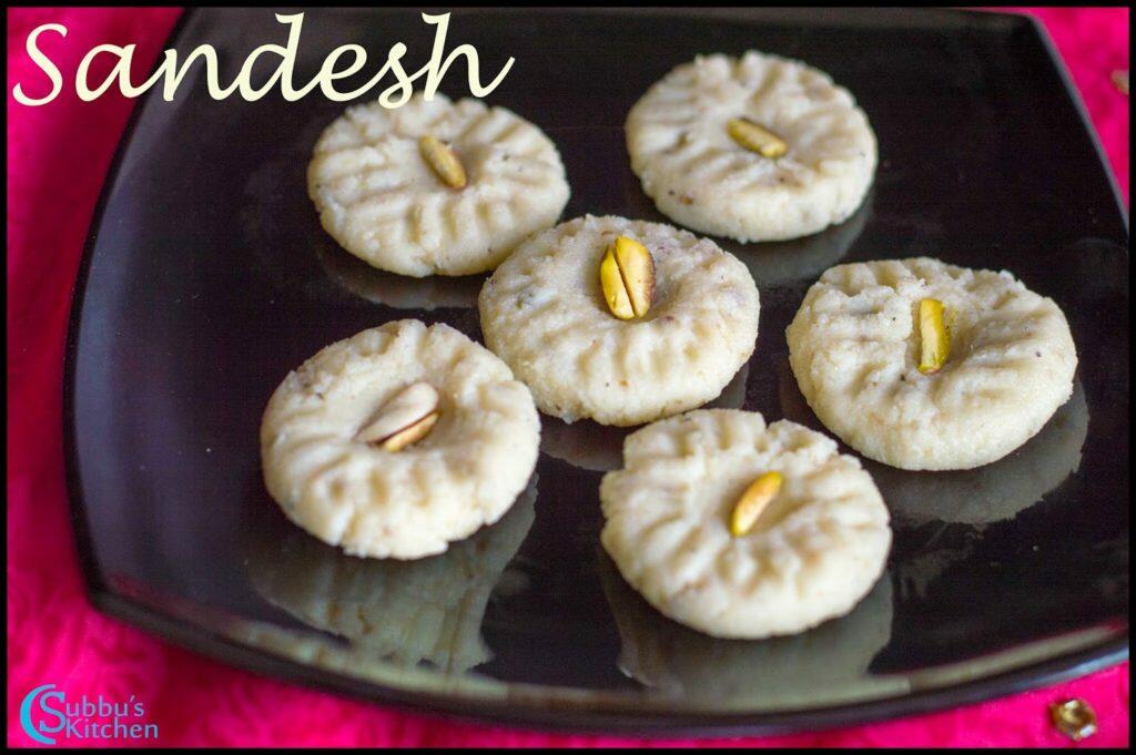 Sandesh Recipe - Subbus Kitchen