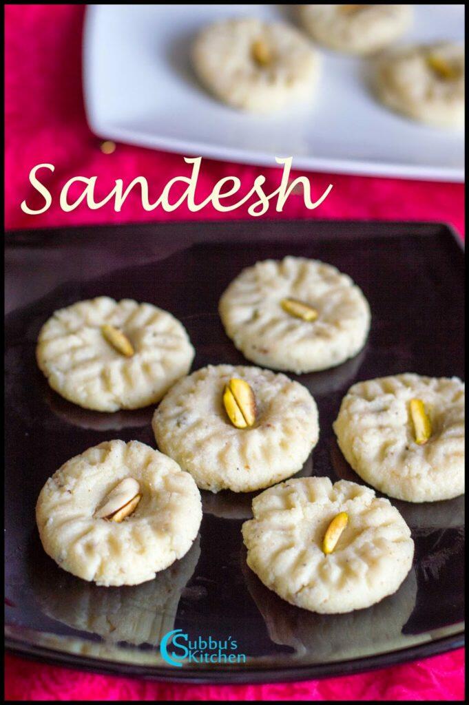 Sandesh Recipe - Subbus Kitchen