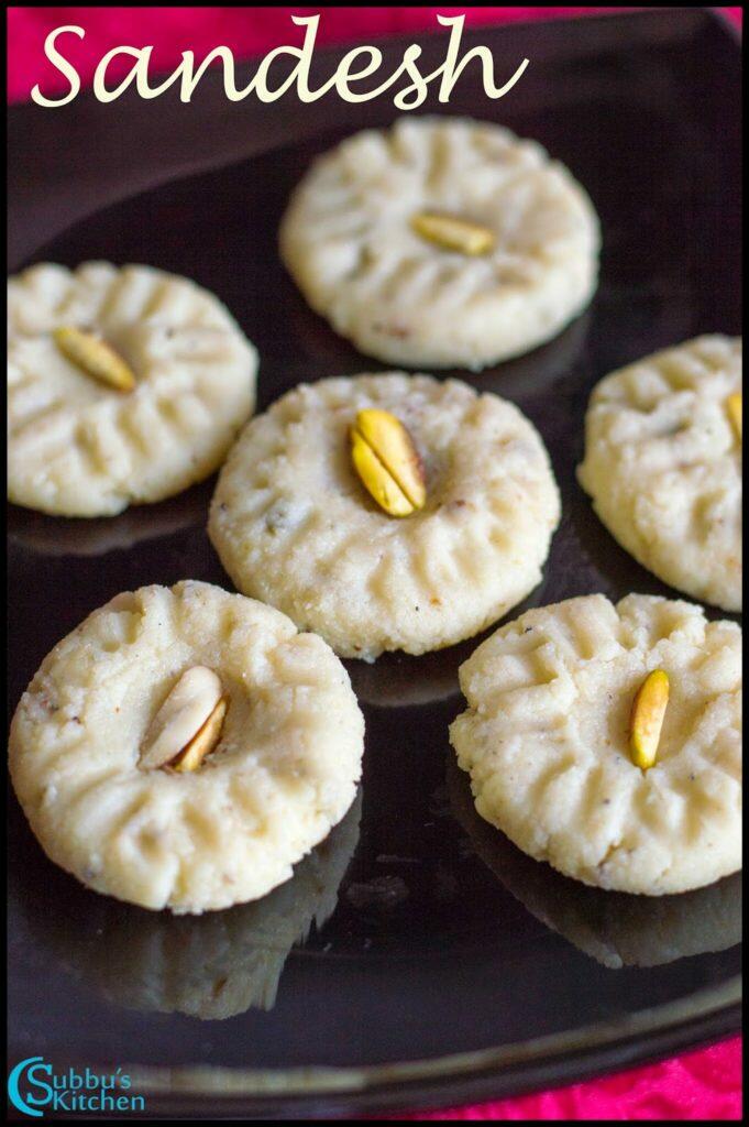 Sandesh Recipe - Subbus Kitchen