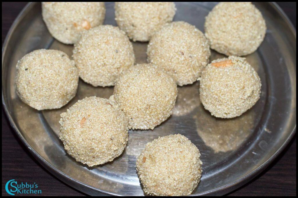 Thinai Urundai Recipe | Thinai Then Laddu| Foxtail Millet Honey Balls ...