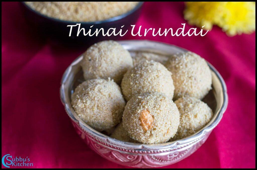 Thinai Urundai Recipe | Thinai Then Laddu| Foxtail Millet Honey Balls ...