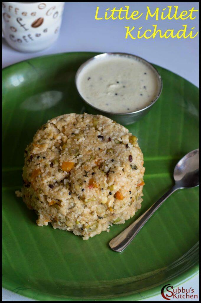 Little Millet Kichadi Recipe | Saamai Kichadi Recipe | Kutki Kichadi ...