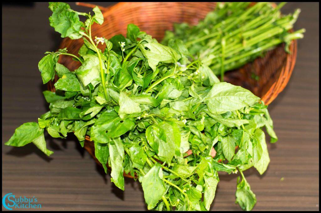 Manathakkali Keerai Saru Recipe | Black Nightshade with Coconut Milk ...