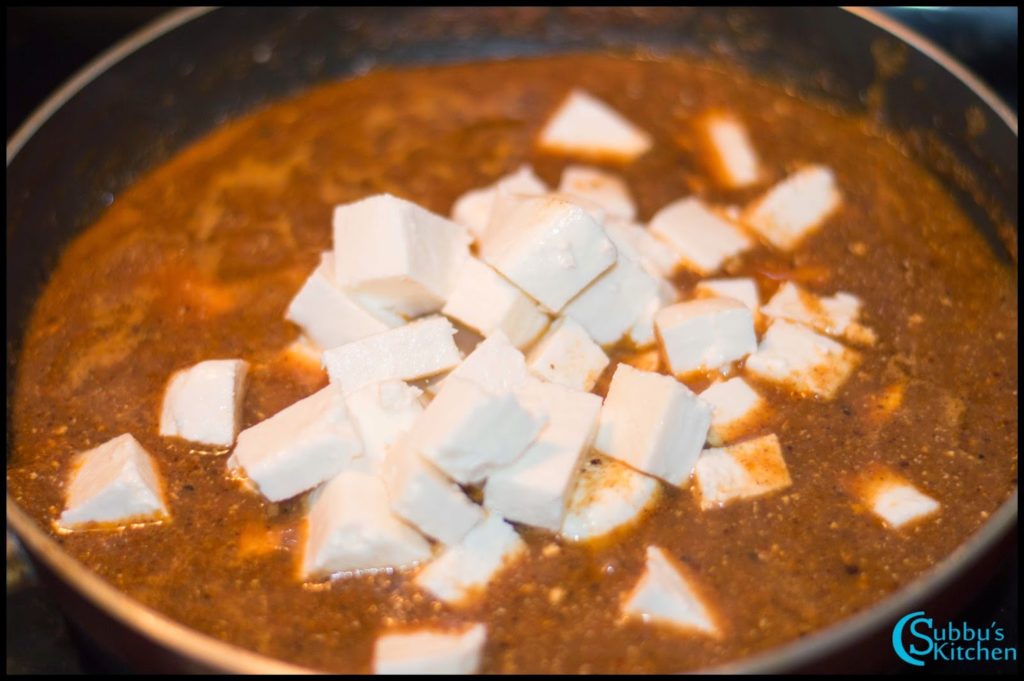 Achari Paneer Recipe - Subbus Kitchen